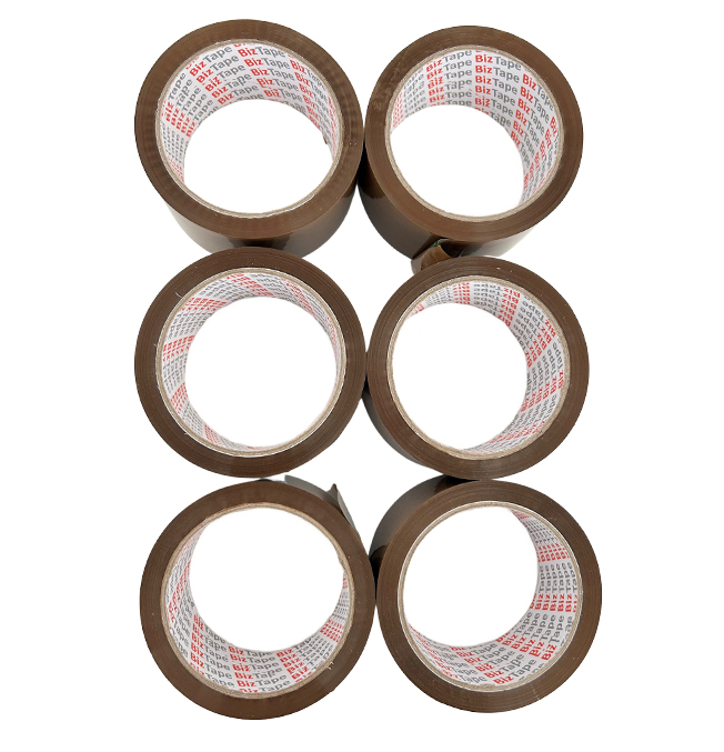 BROWN PACKAGING TAPE 48MM x 66M - PACK OF 6 - MADEIRA UK | Online-Shop